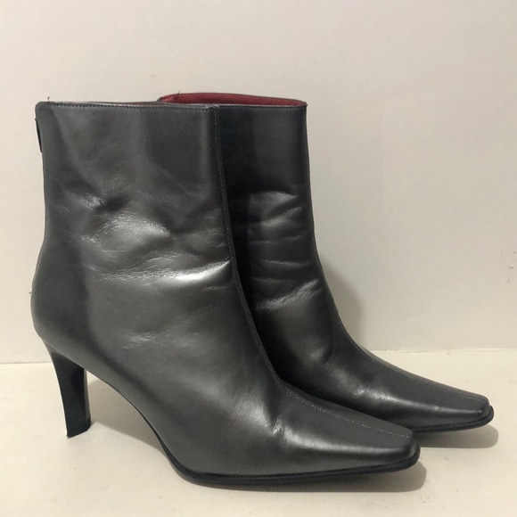 jonathan martin | Shoes | Jonathan Martin Leather Boots Women 75 Glossy ...